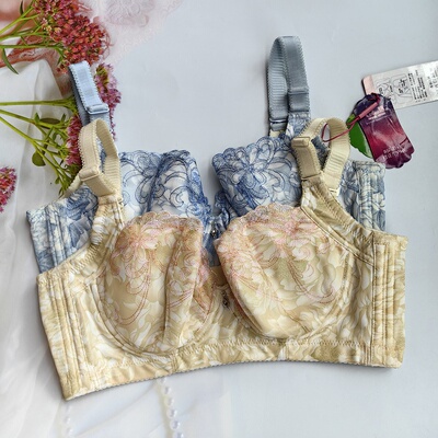 薄款内衣春娜8220清新印花图案聚拢调整型女士文胸72C80E85E90E