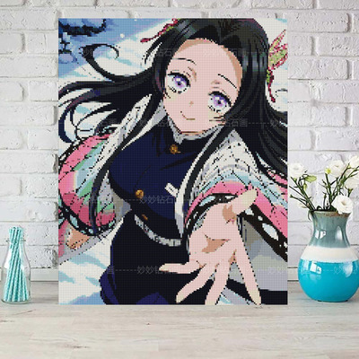 鬼灭之刃动漫蝴蝶香奈惠钻石画女孩成人DIY手工砖石绣Demonslayer