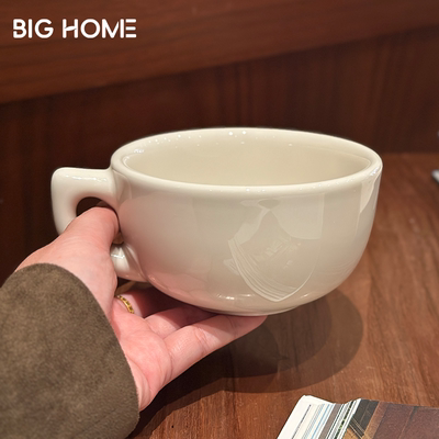 德士敦乳白色早餐杯！