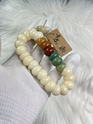 大尺寸15蒜瓣大肠菩提根盘玩手串小肠手持解压绕指柔菩提子手链