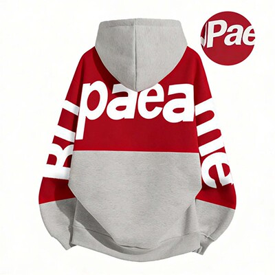 126KID卫衣美式高街手臂刺绣连帽