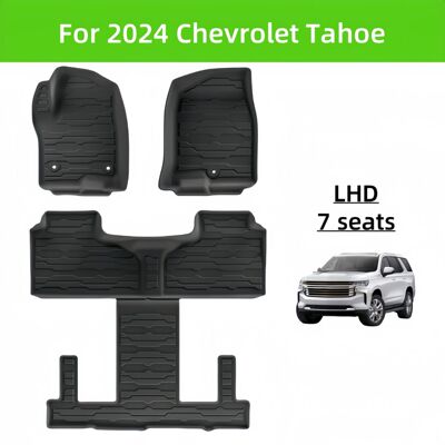 For 2024 Chevrolet Tahoe TPE 3D Car Floor Mat/Rear Trunk Mat