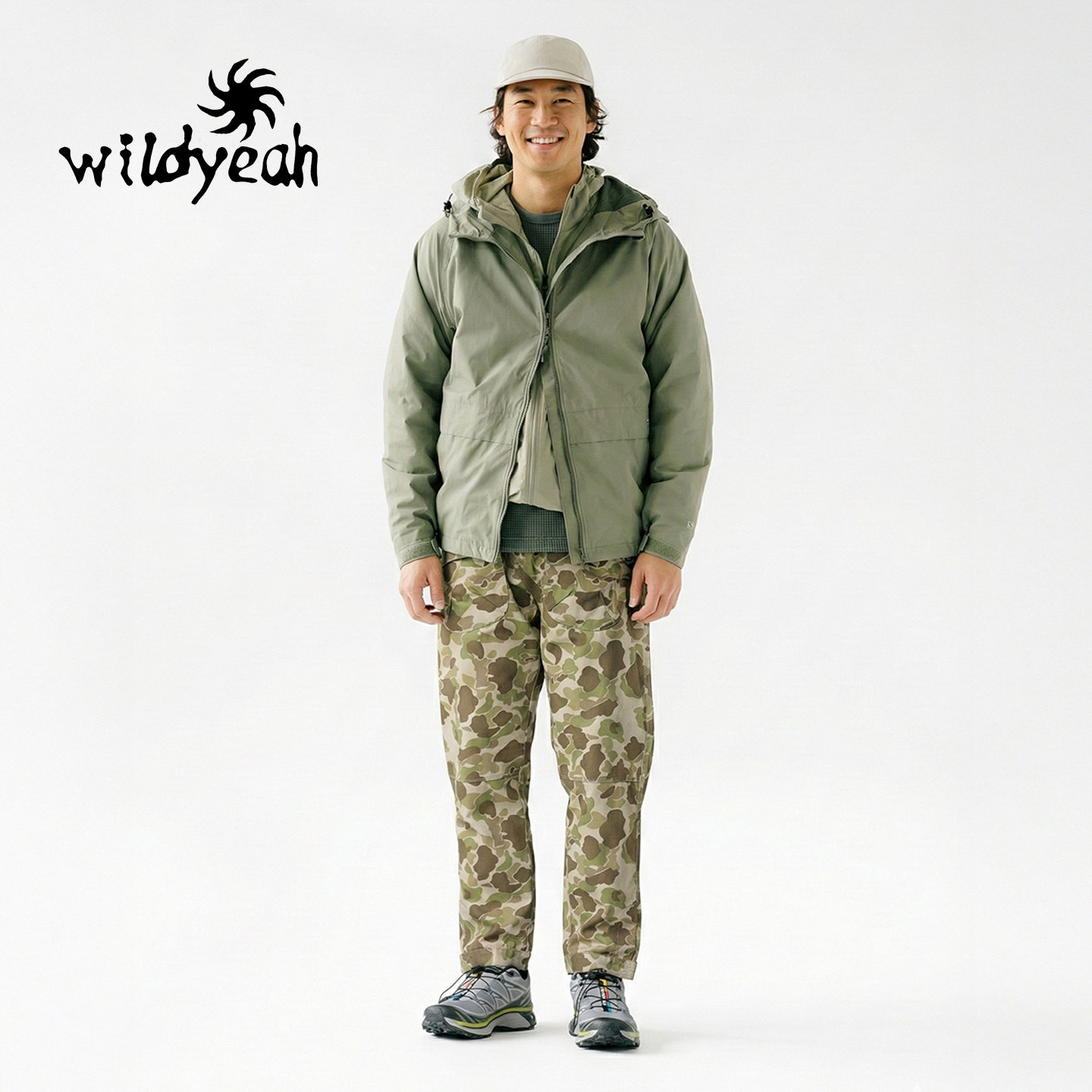 野也WildYeah鸭猎迷彩前置贴袋工装裤户外裤登山裤休闲裤