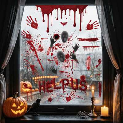 HalloweenHorrorBloodHandprint