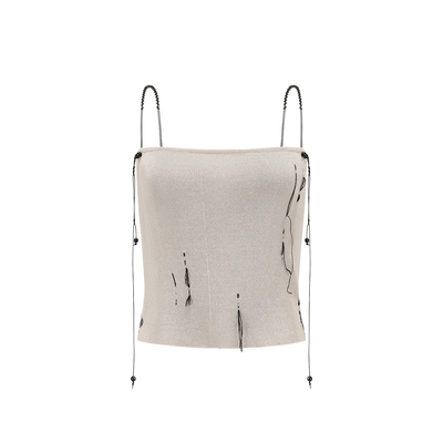 SWAYING/KINT线迹串珠吊带背心