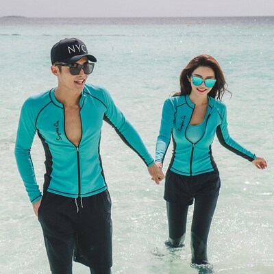 Diving suits men women split surf snorkeling suit 2PCScouple