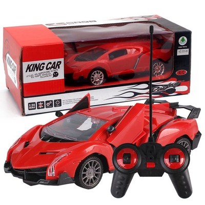 Four-way double door remote control car model electric toy