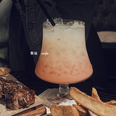 ins网红餐厅苏打水气泡玻璃杯