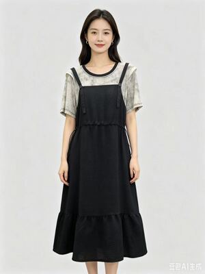 【7.13慧姐大码女装】2026新款连衣裙ZNR3631-