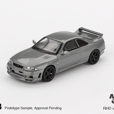 MINIGT 1:64 日产尼桑Skyline GT-R R33 Dark Metal合金汽车模型