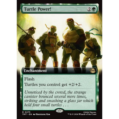 万智牌 神龟力量！ Turtle Power! TMT 英文扩画平/闪卡 金