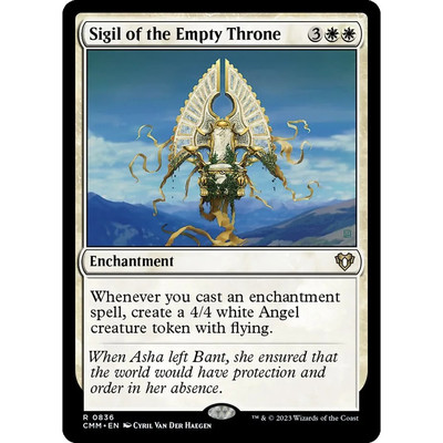 万智牌 CMM 虚位印记 Sigil of the Empty Throne 英文平卡 金