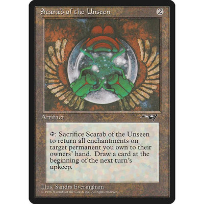 万智牌 窥奥圣甲虫 Scarab of the Unseen ALL 英文平卡 银 128