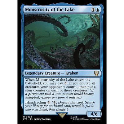 万智牌 湖中怪兽 Monstrosity of the Lake LTC 中/英文平卡 金