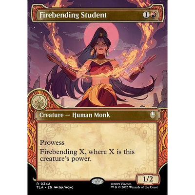 万智牌 振火学徒 Firebending Student TLA英文异画平/闪卡 金