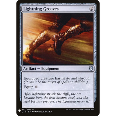 【北境卡牌】万智牌 迅雷护胫 Lightning Greaves MB1 英文平卡