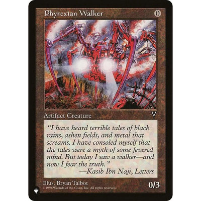 万智牌 非瑞克西亚步行机 Phyrexian Walker LIST 英文平卡 铁