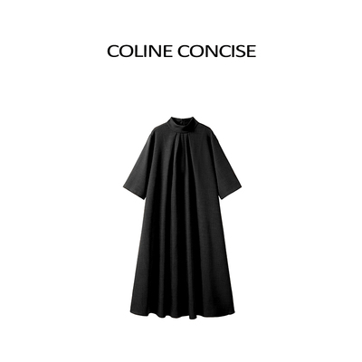 COLINE CONCISE 2026早春新品极简美学宽松垂感显瘦连衣裙
