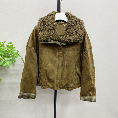 大毛领设计感撞色羽绒服女2025冬新款时尚小个子鸭绒上衣25018H