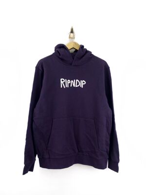ripndip 紫色 box logo 帽衫卫衣