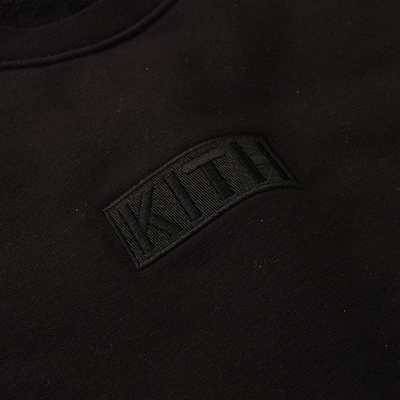 kith女款经典logo标志bogo刺绣圆领套头卫衣