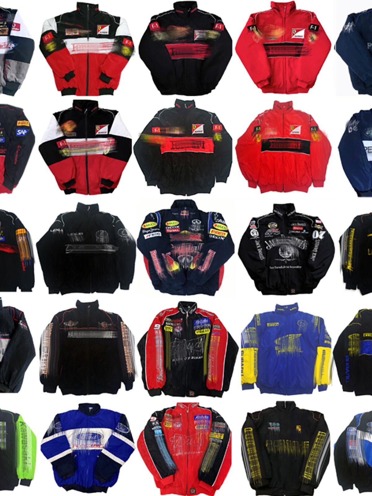 F1 Racing Clothing Motorcycle Cotton Clothing American retro Motorcycle ...