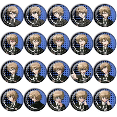 十神白夜 弹丸论破吧唧 镭射徽章动漫游戏周边现货谷子同人胸章