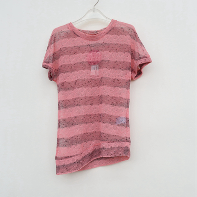 艾格淘特正品断码网眼短袖针织衫