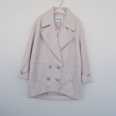 正品超值女冬厚柔宽松毛呢短大衣