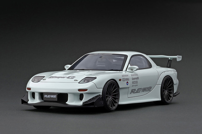 1/18 馬自達 萬事得RX-7 (FD3S) RE Amemiya白色經典樹脂跑車模型