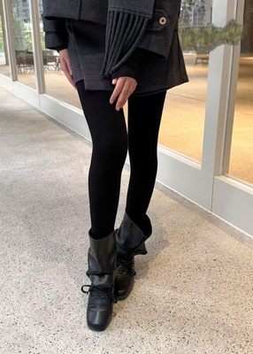 高腰连裤袜300克穿到零下5℃分段压力显瘦保暖加绒打底裤袜211023