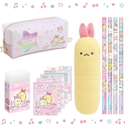 日本SAN-X角落生物炸虾系列主题文具便签本中性笔文件夹笔袋