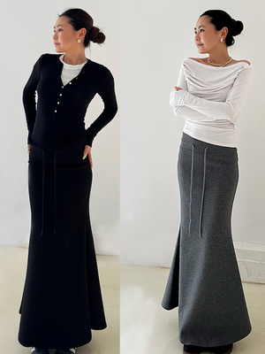 中长裙鱼尾包臀显瘦包裹感空气层