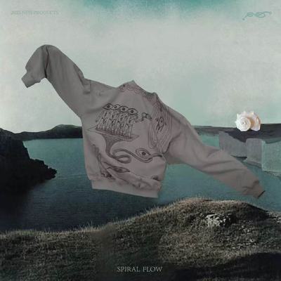 SUKEESUBEE圆领印花套头卫衣