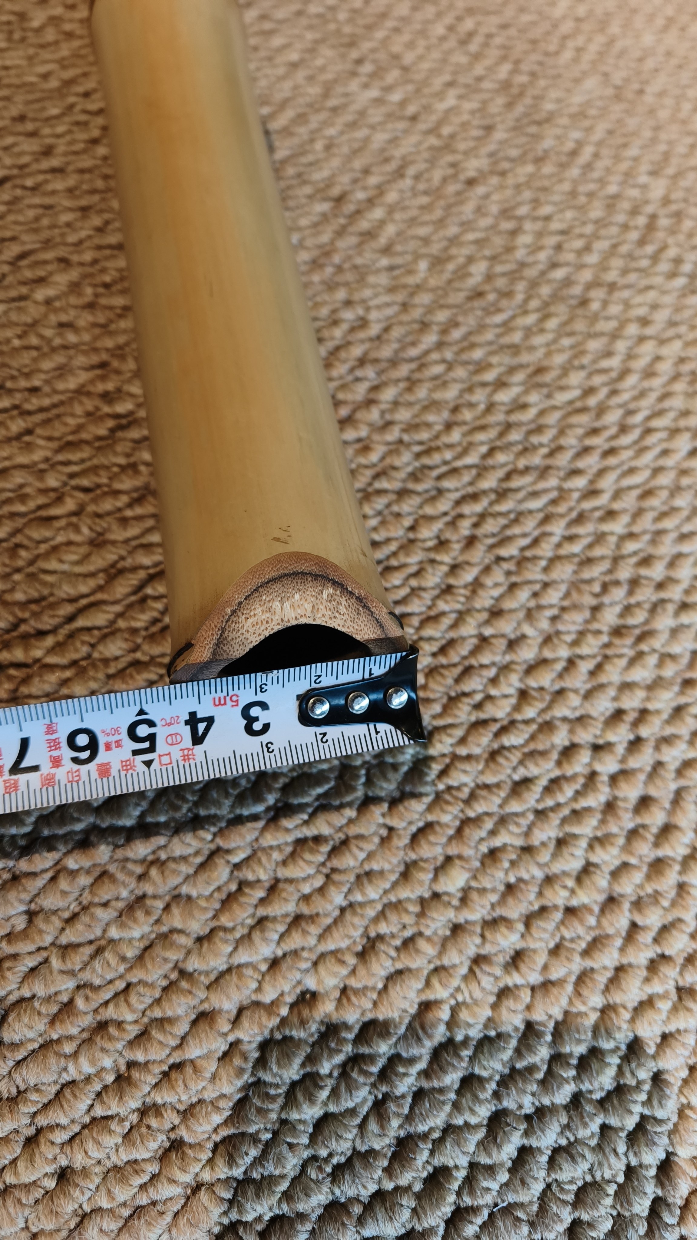 半夏地无尺八正手(二尺四寸)75㎝筒音是A首调C调明暗风格现代律管