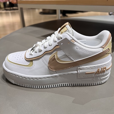 Nike耐克女鞋2025春季AF1空军一号马卡龙时尚厚底板鞋 DZ1847-111