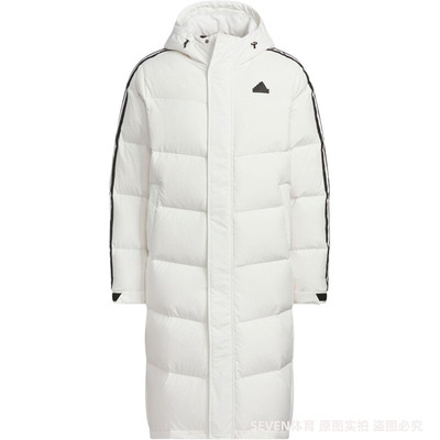 Adidas/阿迪达斯男女运动长款保暖连帽防风休闲羽绒服JM9152