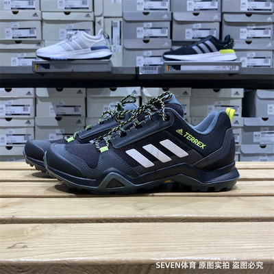 Adidas/阿迪达斯男子耐磨户外运动慢跑休闲系带低帮登山鞋 FX4575