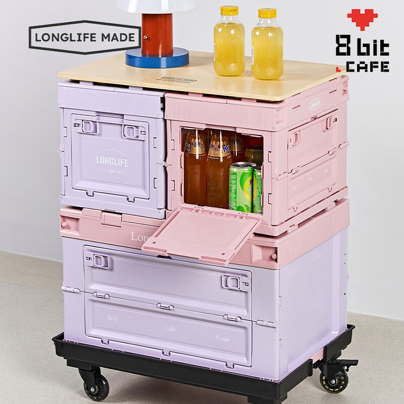 longlife工业风折叠收纳箱家用车载工具收纳箱户外露营杂物储物箱