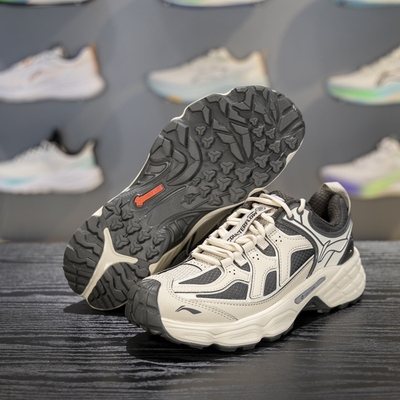 李宁回弹男女通用系带户外徒步鞋