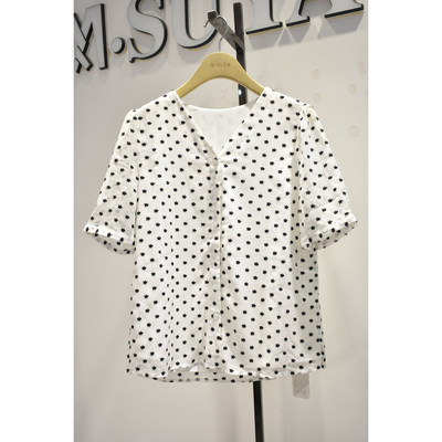 品牌女装2026年春季新品DL6237时尚气质百搭舒适波点减龄上衣小衫