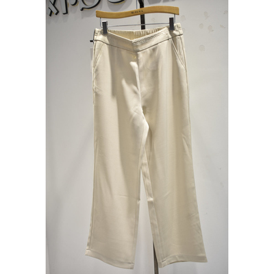 秋奕品牌女裤2026春季新品2556显瘦时尚休闲弹力腰窄版阔腿裤