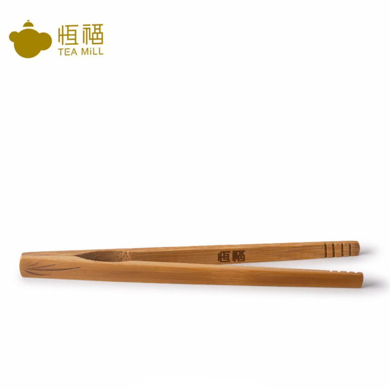 正品恒福茶具功夫茶道配件六君子竹制茶镊子杯夹竹茶夹新款