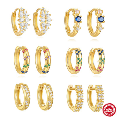 s925纯银个性镶钻爱心链条光面奢