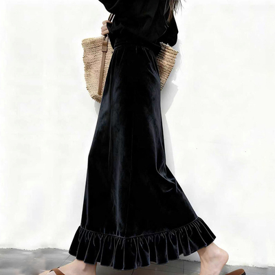 高个子长款设计感半身裙长款