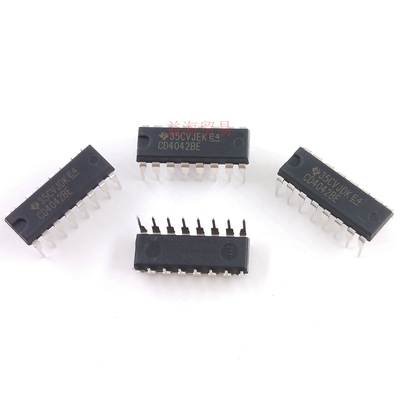 CD4042BE 全新原装进口非国产 CMOS四路时钟D锁存器芯片直插DIP16