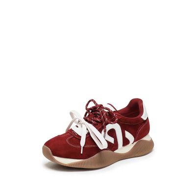 思家 新款百搭复古德训鞋阿甘鞋厚底增高运动休闲鞋Y2322CM5