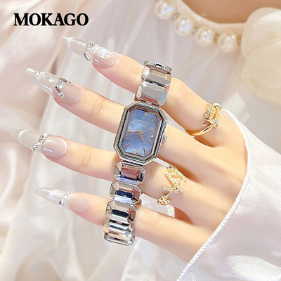 MOKAGO小方糖手表女轻奢小众方形