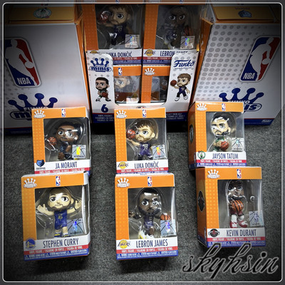 FUNKO MINIS 库里/詹姆斯/东契奇/塔图姆/莫兰特/杜兰特手办摆件