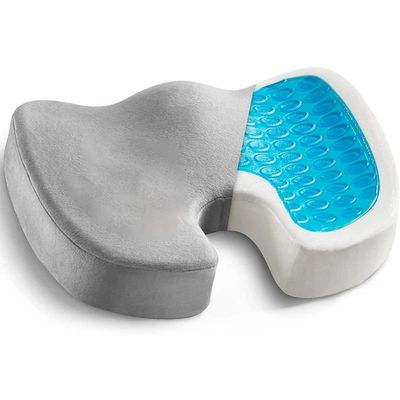 Gel Cushion Non-slip Gel and Memory Foam Coccyx Cushion Offi